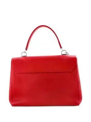 LOUIS VUITTON Lockme Ii Handbag Leather Satchel - Red
