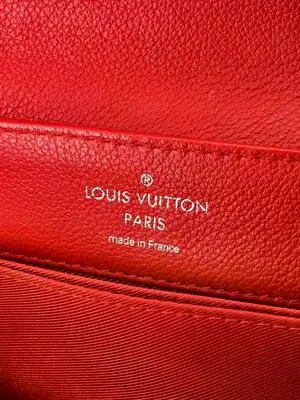 LOUIS VUITTON Lockme Ii Handbag Leather Satchel - Red