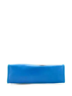 Hermès Herbag Zip Berline Vache Canvas And Leather 31 Shoulder Bag - Blue