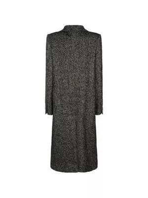 Tagliatore Herringbone Single-breasted Coat
