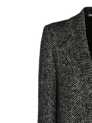 Tagliatore Herringbone Single-breasted Coat