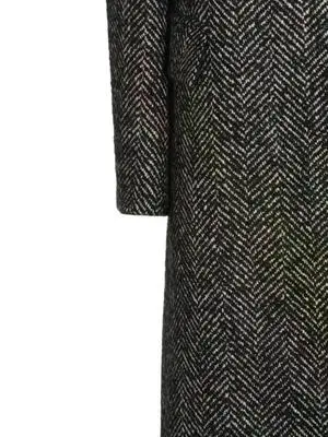 Tagliatore Herringbone Single-breasted Coat