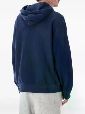 Champion Logo-patch Drawstring Hoodie - Blue
