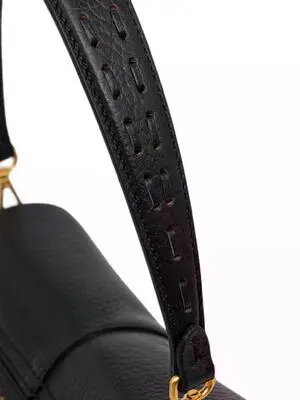 GIANNI CHIARINI Medium Helena Round Grained-leather Shoulder Bag