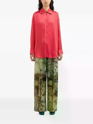 PIERRE-LOUIS MASCIA Mutka Silk Shirt - Red