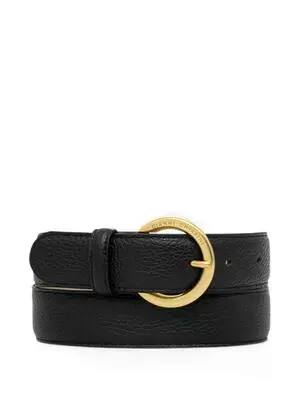 GIANNI CHIARINI Pebbled-leather Belt - Black