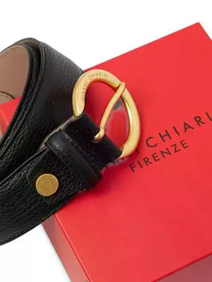 GIANNI CHIARINI Pebbled-leather Belt