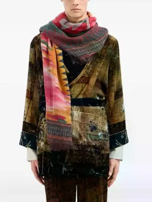 PIERRE-LOUIS MASCIA Euclidex Ikat-print Scarf