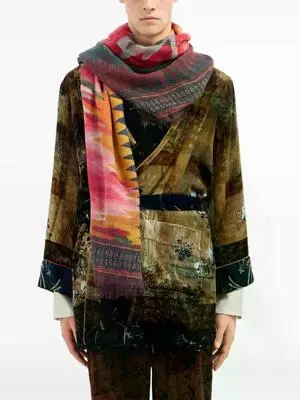 PIERRE-LOUIS MASCIA Euclidex Ikat-print Scarf