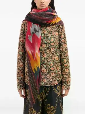 PIERRE-LOUIS MASCIA Euclidex Ikat-print Scarf
