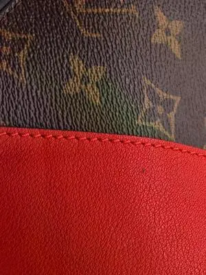 LOUIS VUITTON Kimono Handbag Monogram Canvas And Leather Mm Tote Bag - Brown