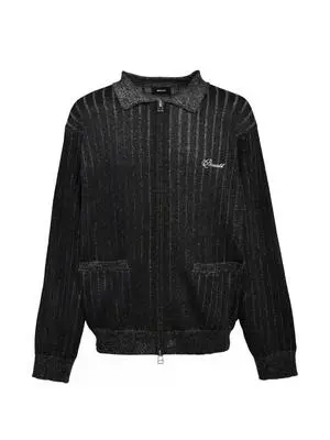 BREATH Ribbed Patch-pocket Cardigan - Black