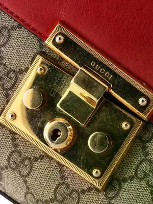 Gucci Padlock Gg Coated Canvas And Leather Medium Shoulder Bag - Multicolour
