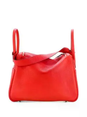 Hermès Lindy Bag Clemence 30 Shoulder Bag - Red