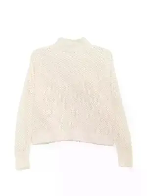 Antonelli Firenze Open-knit Mock-neck Sweater
