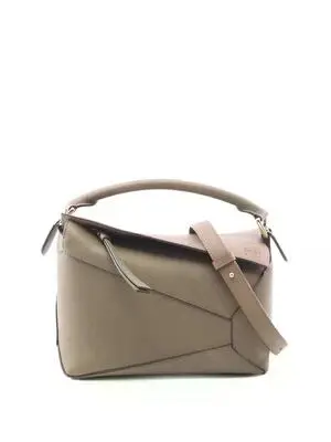 Loewe 2010-2026 Small Calfskin Puzzle Edge Satchel - Grey