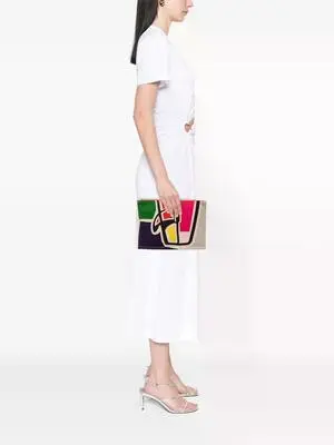 Hermès 2000-2026 Toile Flat Waikiki Pouch Clutch Bag