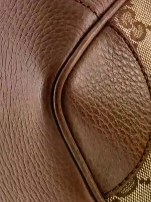 Gucci Bree Convertible Tote Gg Canvas With Leather Cross Body Bag - Brown
