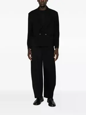 Imperial Elasticated-waistband Wide-leg Trousers