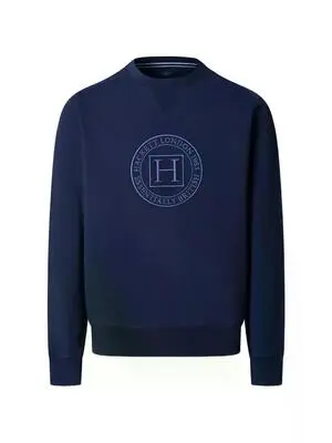 HACKETT LONDON Logo-embroidered Crew-neck Sweater