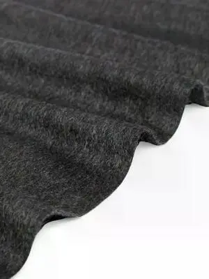 Max Mara Dalia Cashmere Stole With Monogram Embroidery Dark