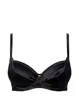 TWINSET Satin Underwire Bra - Black