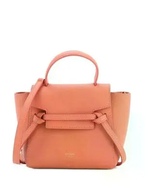 Celine Celine Textured Leather Pico Belt Bag Shoulder Bag Pink