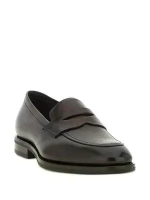 Santoni Gregor Leather Loafers