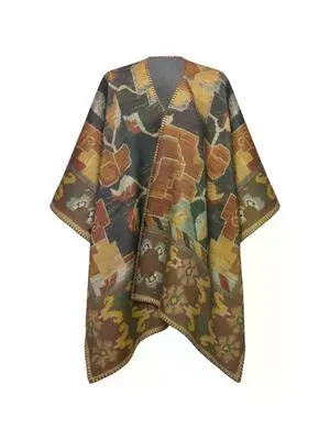 PIERRE-LOUIS MASCIA Geometric Wool Cape