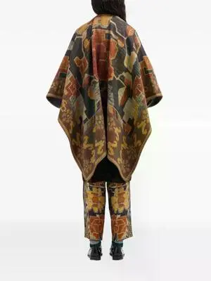 PIERRE-LOUIS MASCIA Geometric Wool Cape