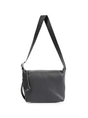 Loewe Medium Loop Bag In Supple Grained Calfskin - Black