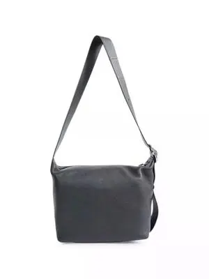 Loewe Medium Loop Bag In Supple Grained Calfskin - Black