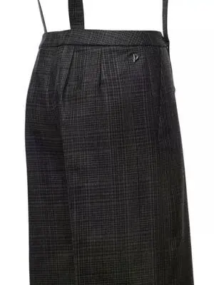 DONDUP Check-print Suspender Trousers