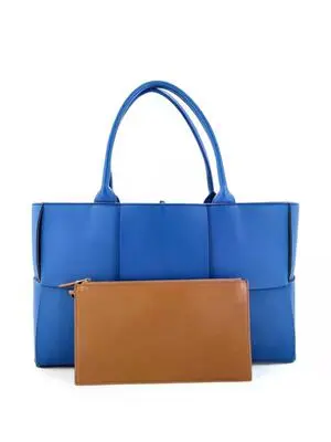 Bottega Veneta Arco Maxi Intrecciato Leather Medium Tote Bag