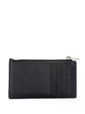 Saint Laurent Monogram Fragments Zip Matelasse Chevron Leather Card Holder