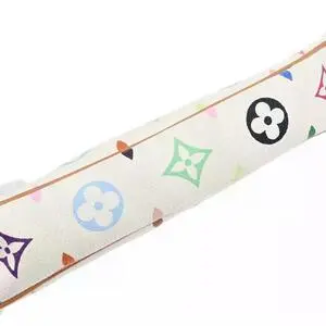 LOUIS VUITTON X Takashi Murakami 2003 Monogram Multicolour Canvas Pochette Accessoires Tote Bag - White
