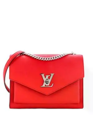 LOUIS VUITTON Mylockme Handbag Leather Bb Crossbody Bag - Red