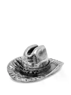 TWOJEYS Cowboy Hat-shape Ashtray - Silver