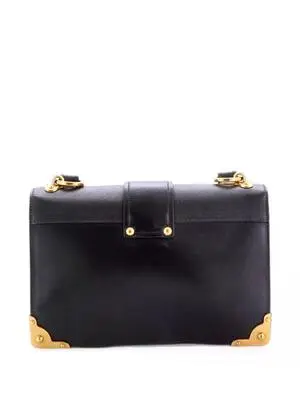 Prada Cahier Leather And Saffiano Leather Large Crossbody Bag