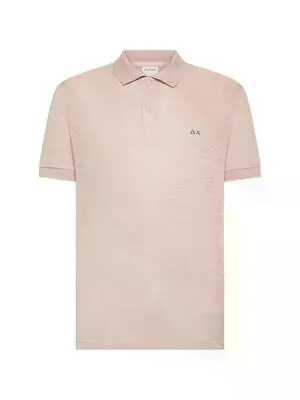SUN 68 Linen Polo Shirt - Neutrals