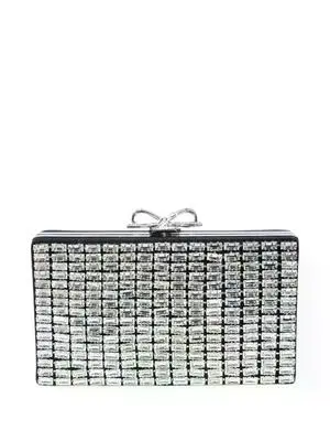 SELF-PORTRAIT Chainmail Clutch Bag - Black