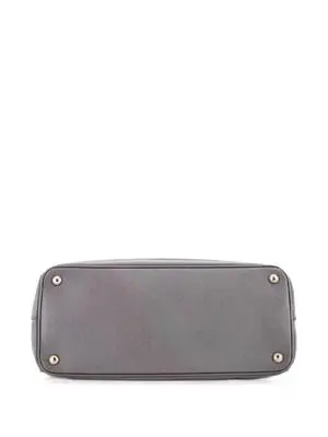 Prada Double Zip Lux Saffiano Leather Medium Tote Bag