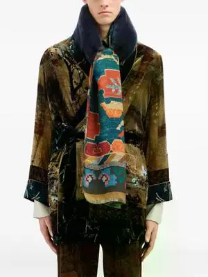 PIERRE-LOUIS MASCIA Fanory Silk Scarf - Blue