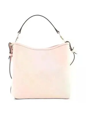 Gucci Gg Emblem Gg Embossed Leather Small Bucket Bag