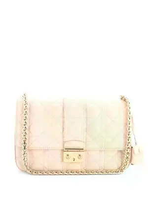 Dior Miss Cannage Quilt Lambskin Medium Shoulder Bag - Pink