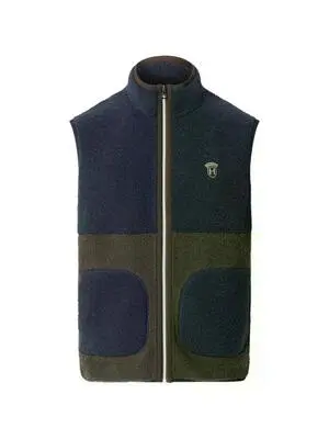 HACKETT LONDON Fleece-texture Gilet - Green