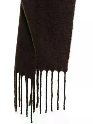 Destin Fringe-trimmed Bouclé Scarf - Brown