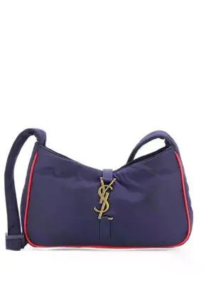 Saint Laurent Le 5 A 7 Hobo Nylon Small Shoulder Bag