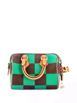 LOUIS VUITTON Speedy Bandouliere Bag Damier Pop 18 Satchel - Green