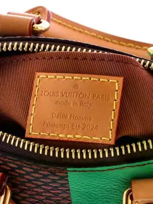 LOUIS VUITTON Speedy Bandouliere Bag Damier Pop 18 Satchel - Green